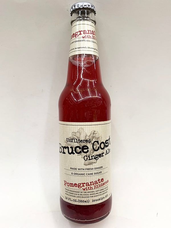 Bruce Cost Pomegranate Hibiscus Ginger Ale | Soda Pop Shop